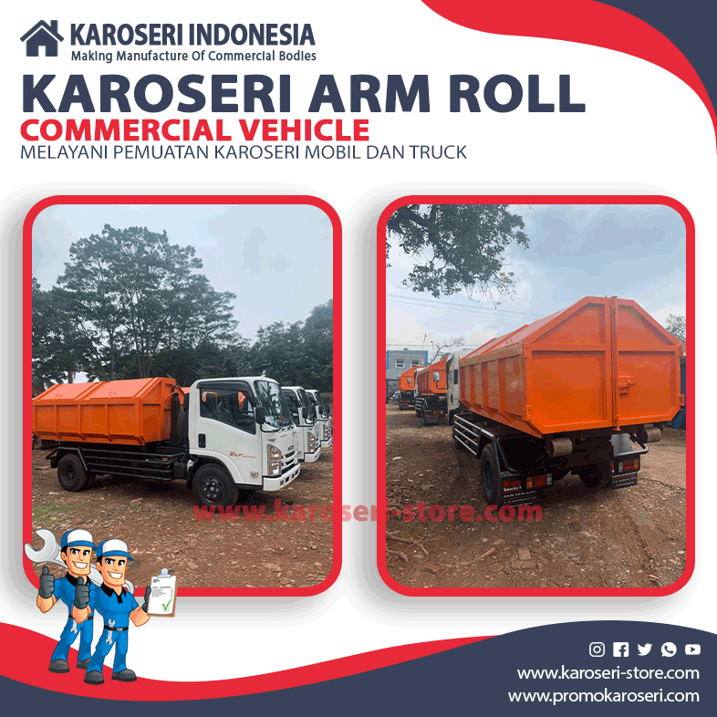 Harga Truk Sampah Arm Roll BARU - Situs Karoseri Indonesia